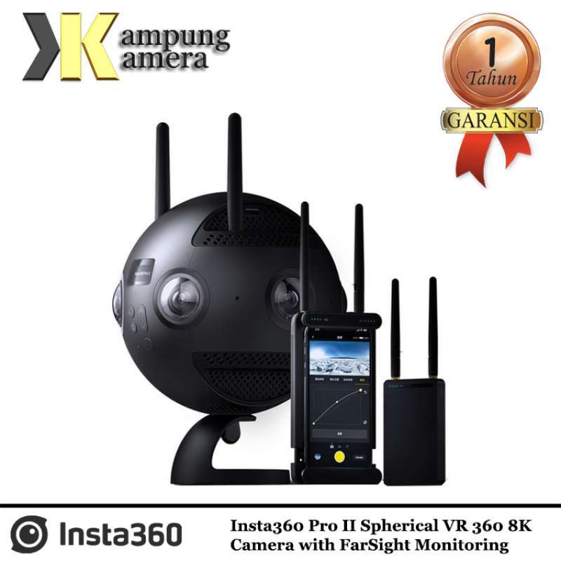 Jual Insta360 Pro Ii Spherical Vr 360 8k Camera With Farsight ...