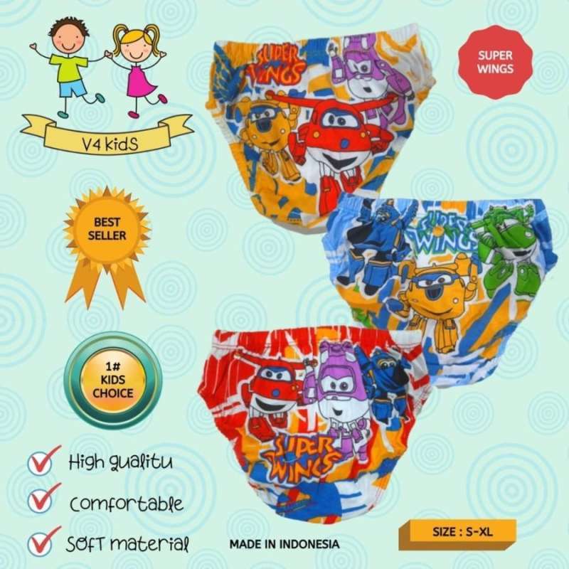 Jual sempak anak cowo karakter kartun | cd anak cowo motif karakter ...