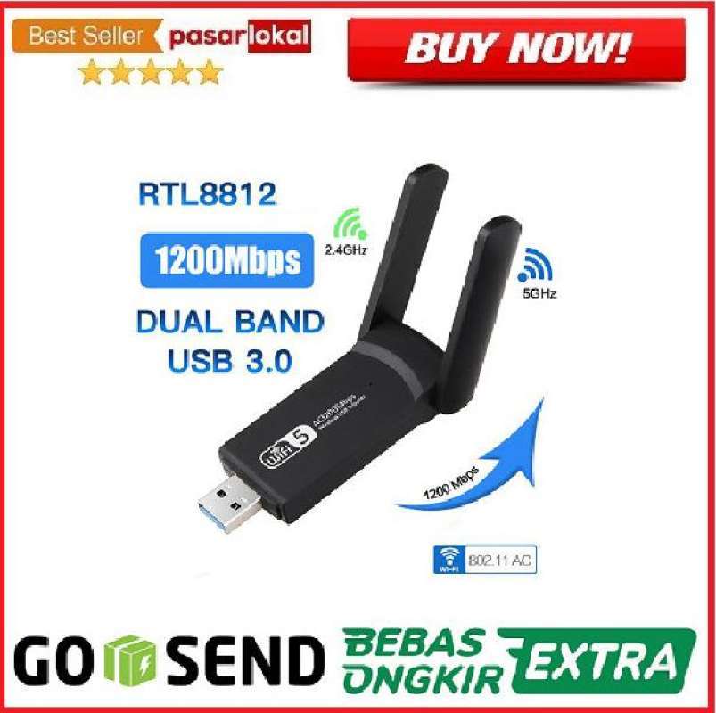 Jual USB WiFi Transmitter Receiver 802.11ac 1200Mbps di Seller pasarlokal - Kebon Jeruk, Kota ...