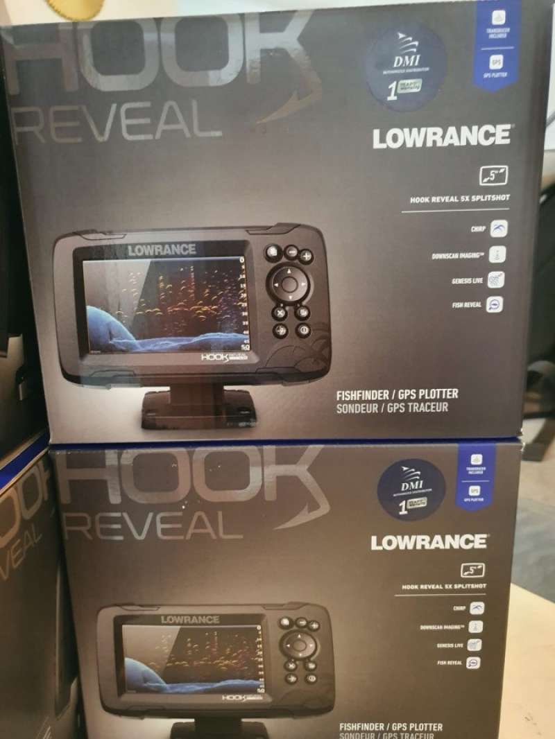 Jual fishfinder lowrance hook reveal 5x , splitshot transducer ...