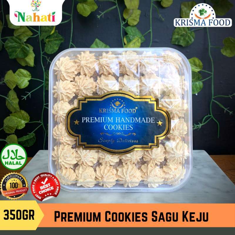 Jual Krisma Food Sagu Keju - Premium Handmade Cookies Cheese Sago 350gr ...