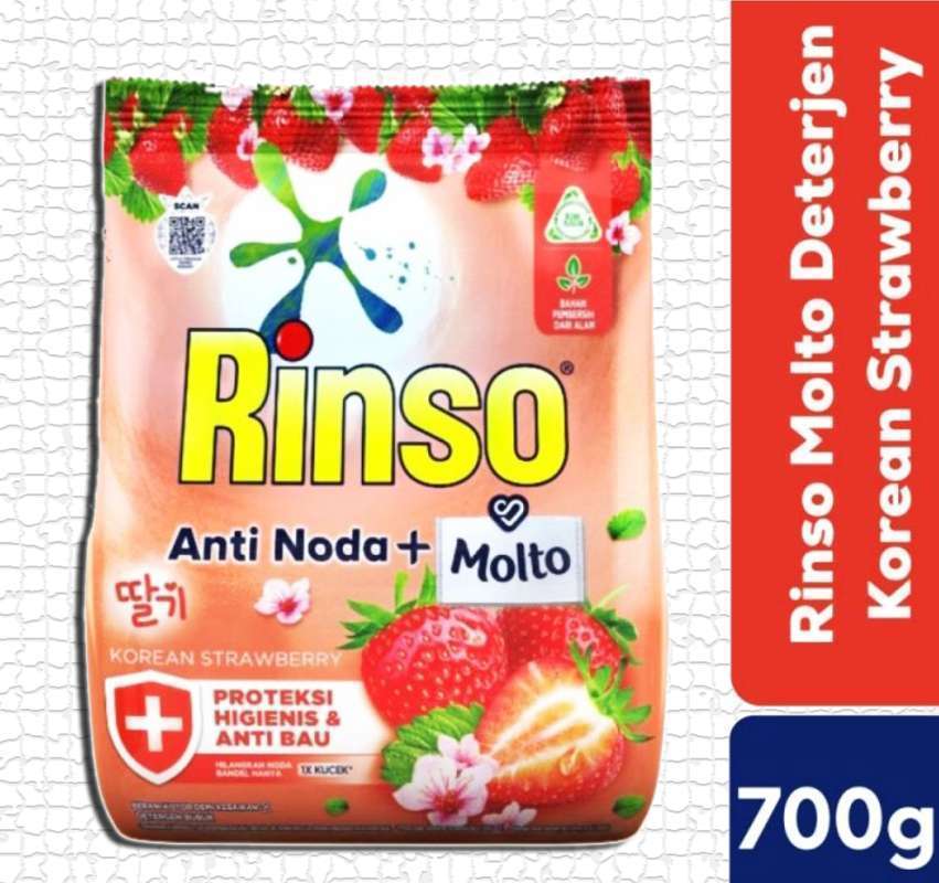 Promo Rinso Molto Anti Noda Korean Strawberry - Detergent Bubuk 700 gr ...
