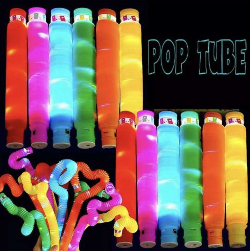 Promo Pop Tube LED Tubes Lights Lampu New Tabung Fidget Toys Sensory ...