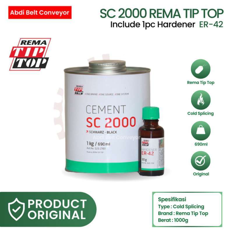 Jual Lem Conveyor Sc2000 Rema Tip Top + Hardener Er-42 Cold Splicing di ...
