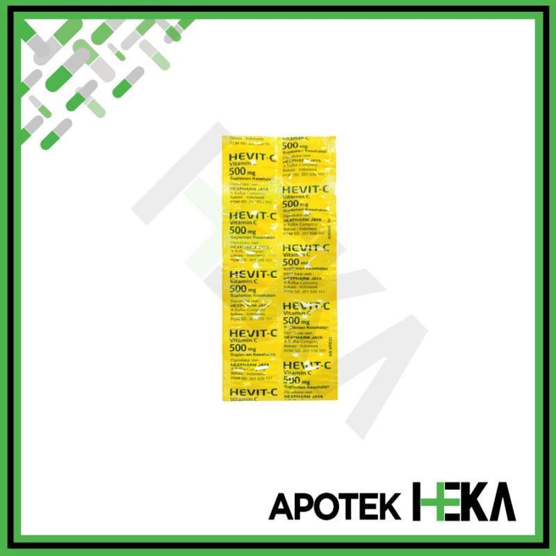 Jual Hevit-C 500 mg Strip isi 10 Tablet - Vitamin C di Seller Apotek ...