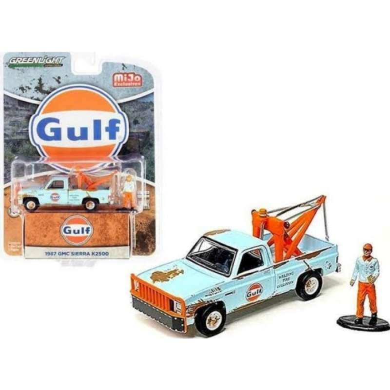 Promo Greenlight 1987 GMC Sierra K2500 Gulf w/ Figure Diskon 16% di ...