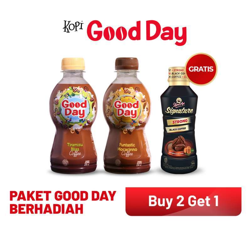 Promo BELI 2 KOPI GOOD DAY RTD - FREE 1 KAPAL API SIGNATURE STRONG ...