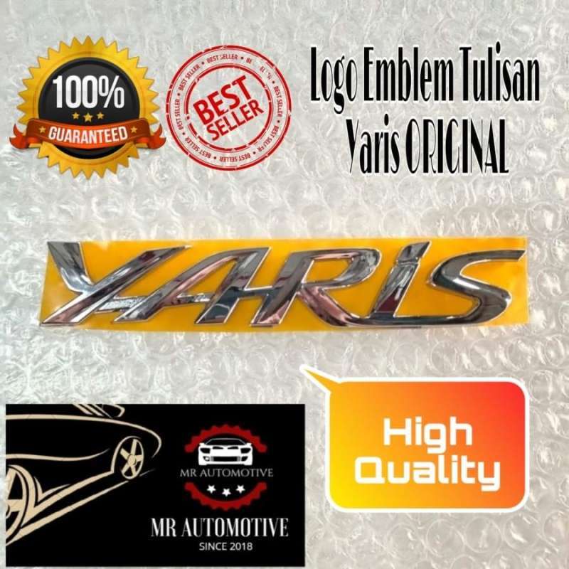Jual Logo Emblem Tulisan Yaris ORIGINAL di Seller MR Automotive ...