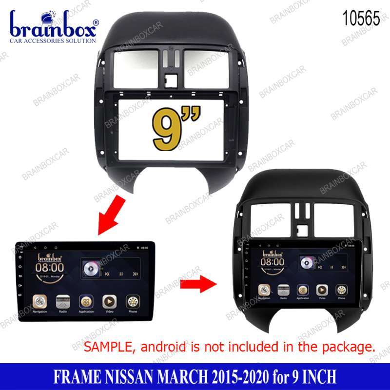 Jual Frame Head Unit Android Nissan March 9 Inch Bingkai Panel Tv Mobil ...