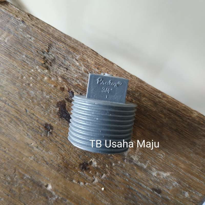 Jual Fitting Plug / Dop Drat Luar Pipa PVC 1/2 & 3/4 Rucika Pralon di ...