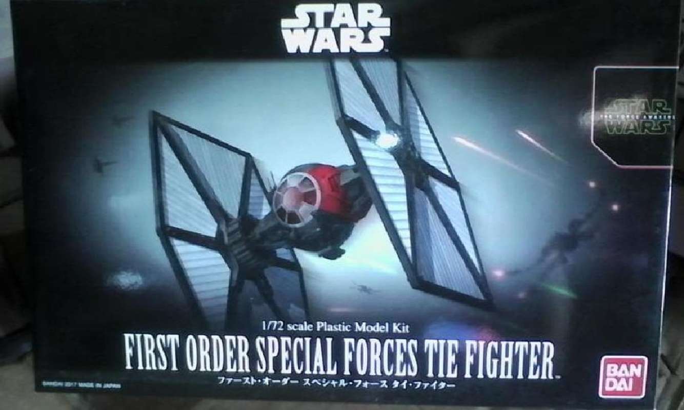 Jual model kit bandai STAR WARS first order special forces tie fighter ...