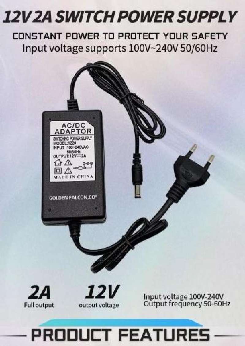 Jual Adaptor AC to DC 12V 2A Power Supply SMPS LED, Camera CCTV ...