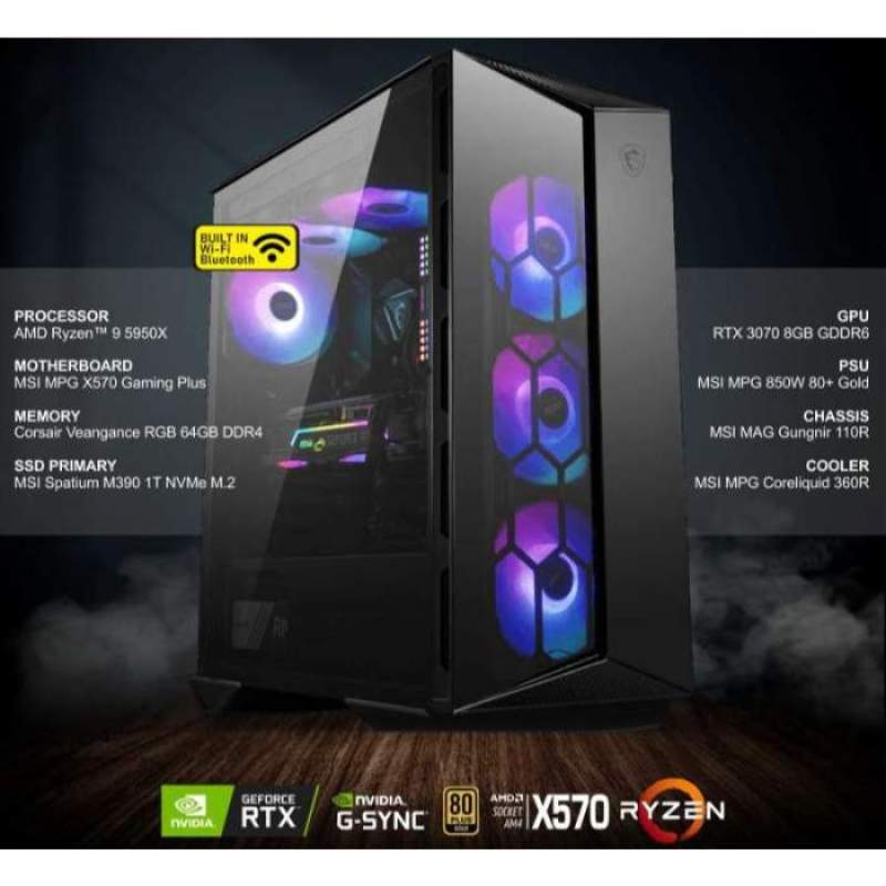 Jual DENZ RENDER PC - AMD RYZEN 9 5950X (RTX3070) RAM 64GB SSD 1TB NVME di Seller DENZCOMP ...