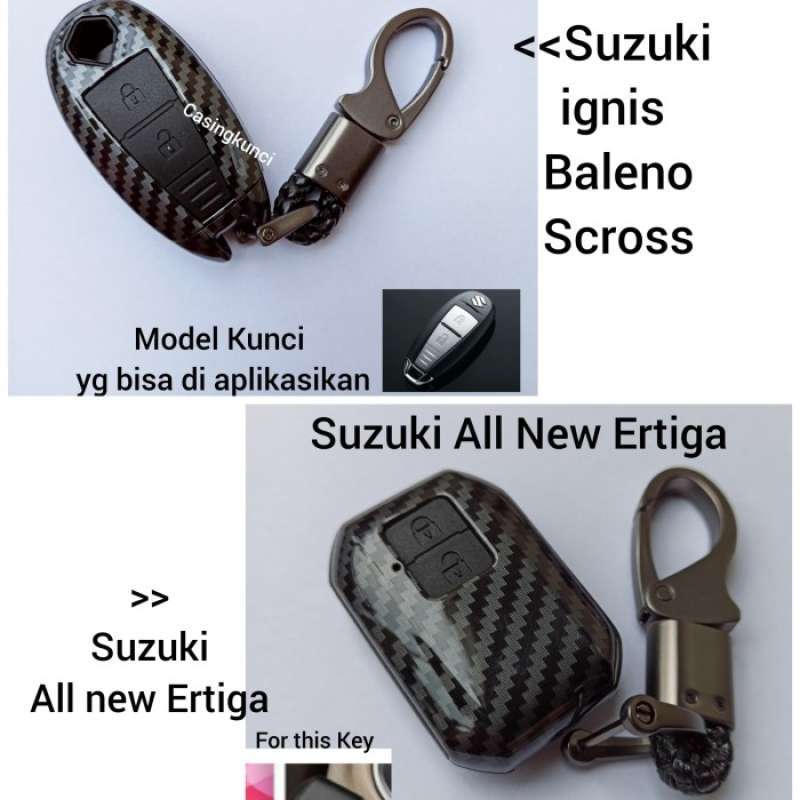 Promo Case carbon kunci smartkey Cover new Suzuki Ignis baleno scross ...