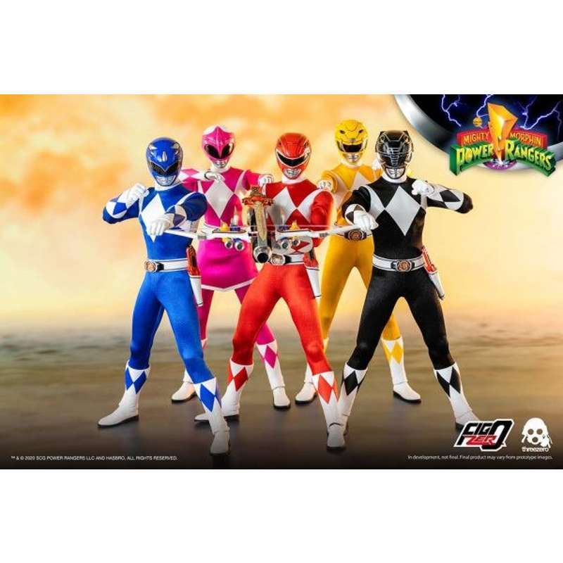 Jual Threezero 3a Mighty Morphin Power Rangers Core Rangers + Green ...