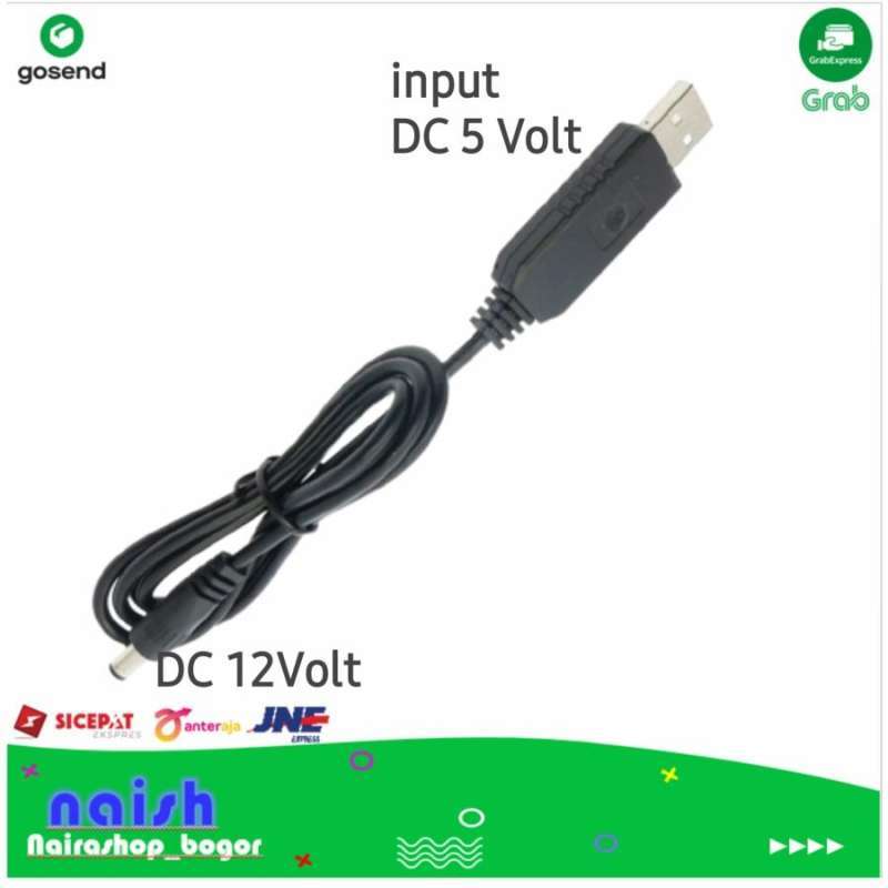 Jual kabel power step up USB 5V ke DC 12V/5v to 12volt converter/5v to 12v di Seller Nairashop ...