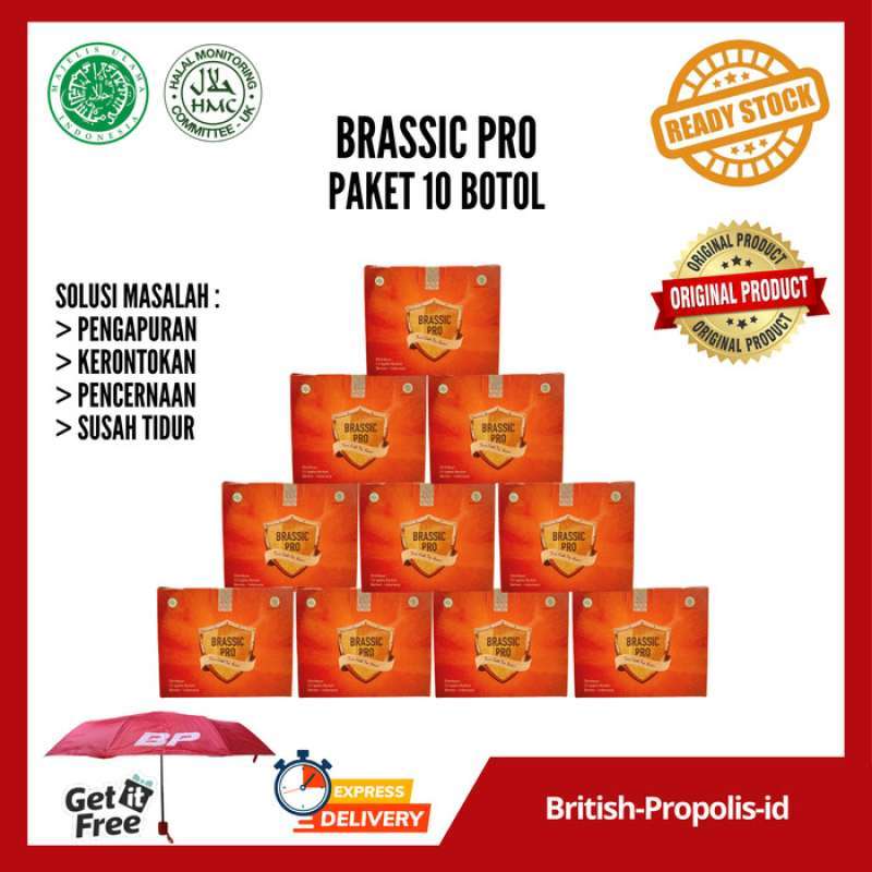 Promo BRASSIC PRO ORIGINAL 100% Paket 10 Botol Obat Nyeri Sendi ...
