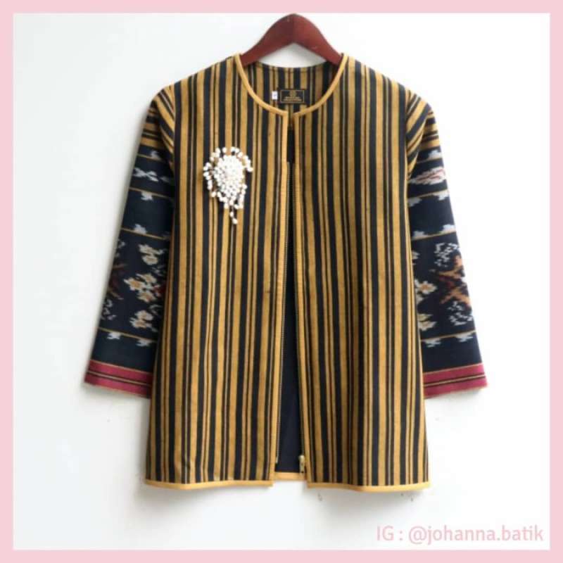 Jual Tenun jepara blus tenun sumba blangket tenun hitam asli dres ...