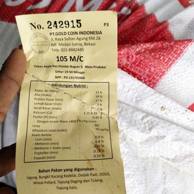 Jual Grosiran Konsentrat Pedaging Dan Petelur 50Kg / 1Bal | Pakan ...