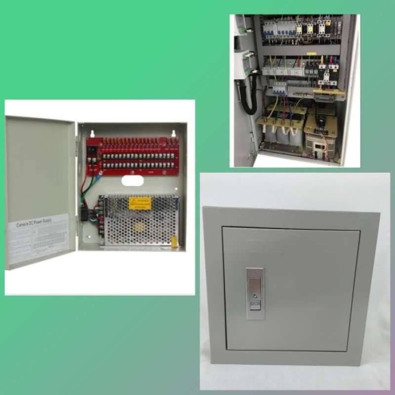 Promo Box Panel 25X25X12Cm Plat Besi+Push Open Close+Kunci Universal ...