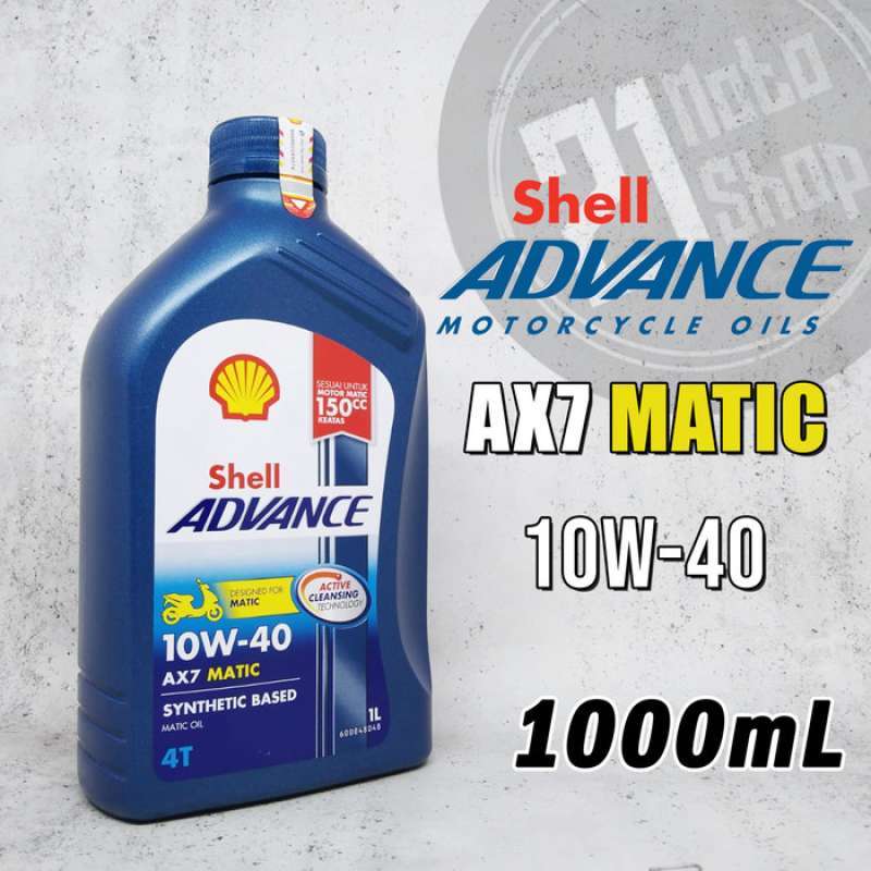 Promo Shell Advance 4T Ax7 Matic 10W40 1000 Ml Oli 1L Original ...