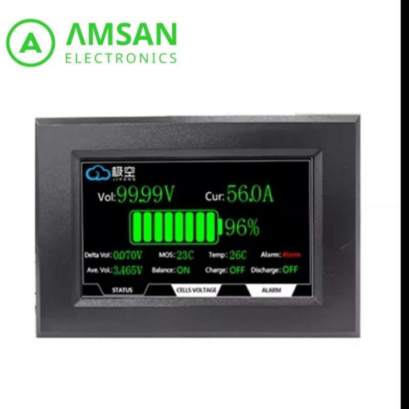 Promo Smart Jikong BMS 7S-24S 60A 100A 150A Active Balancer - 4.3 LCD Display Diskon 1% di ...