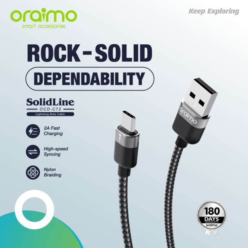 Promo Oraimo Solidline Kabel Data Type-C Cable 2A Fast Charging - OCD ...