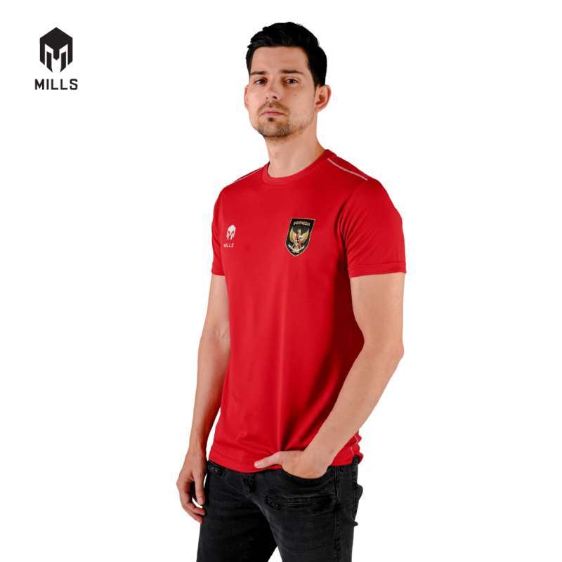 Jual Mills Timnas Indonesia Shirt Sv Red 29028 Di Seller Mills Official ...