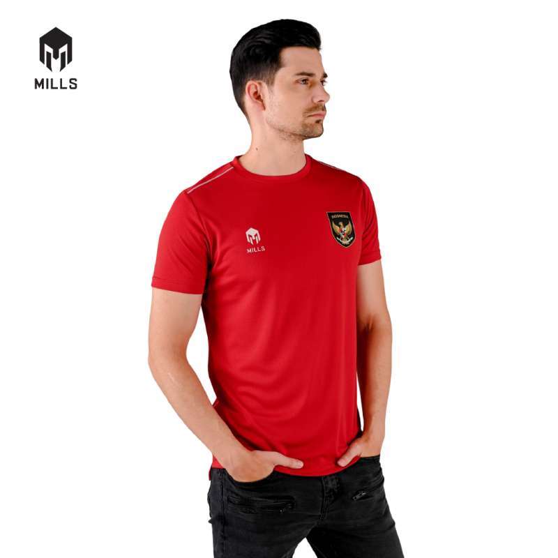 Jual Mills Timnas Indonesia Shirt Sv Red 29028 Di Seller Mills Official ...