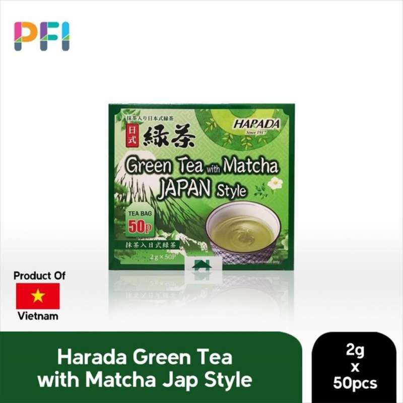Jual Harada Green Tea with Matcha Japan Style Box - 50 sachet di Seller ...