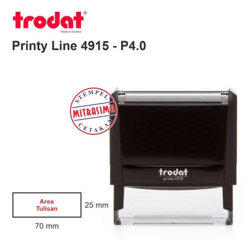 Jual Stempel Trodat 4915 ( Model Persegi ) di Seller Montclair - | Blibli