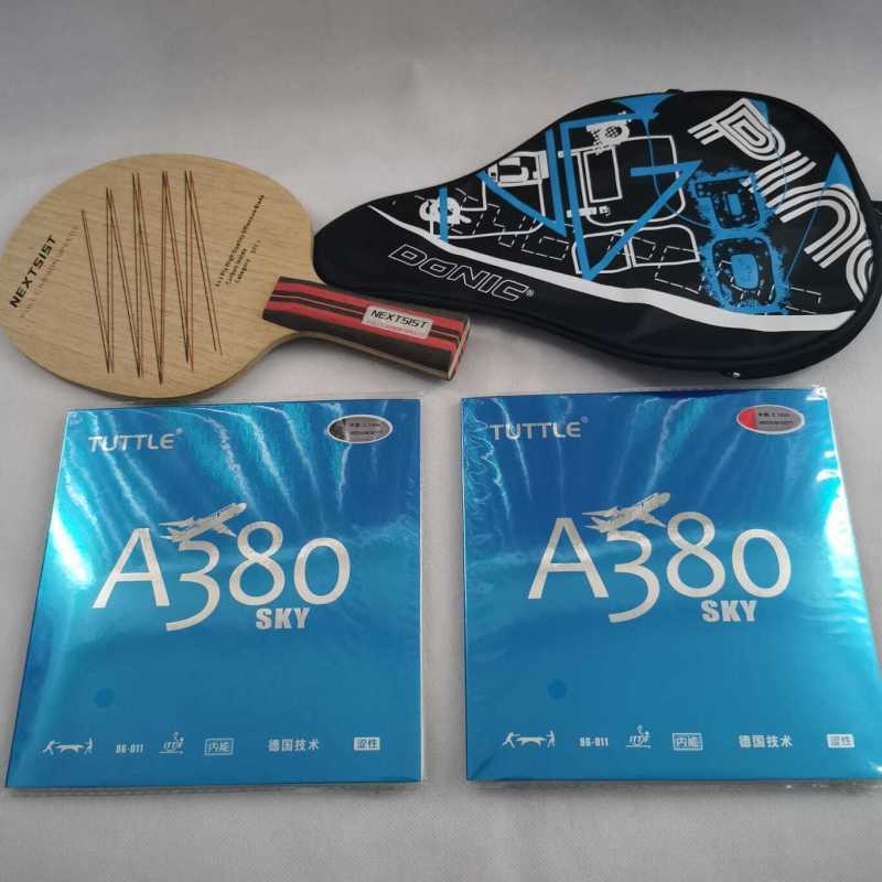 Jual Bat Tenis Meja Nextsist Carbon Plus Karet Tuttle A380 Set Di ...