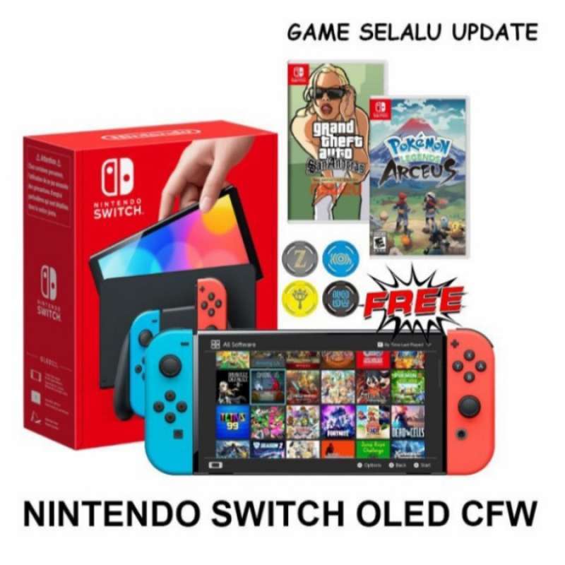 Jual NITENDO SWITCH OLED CFW FULL GAMES CFW 128 256 512GB OLED di Seller Emma Store - Tegal ...