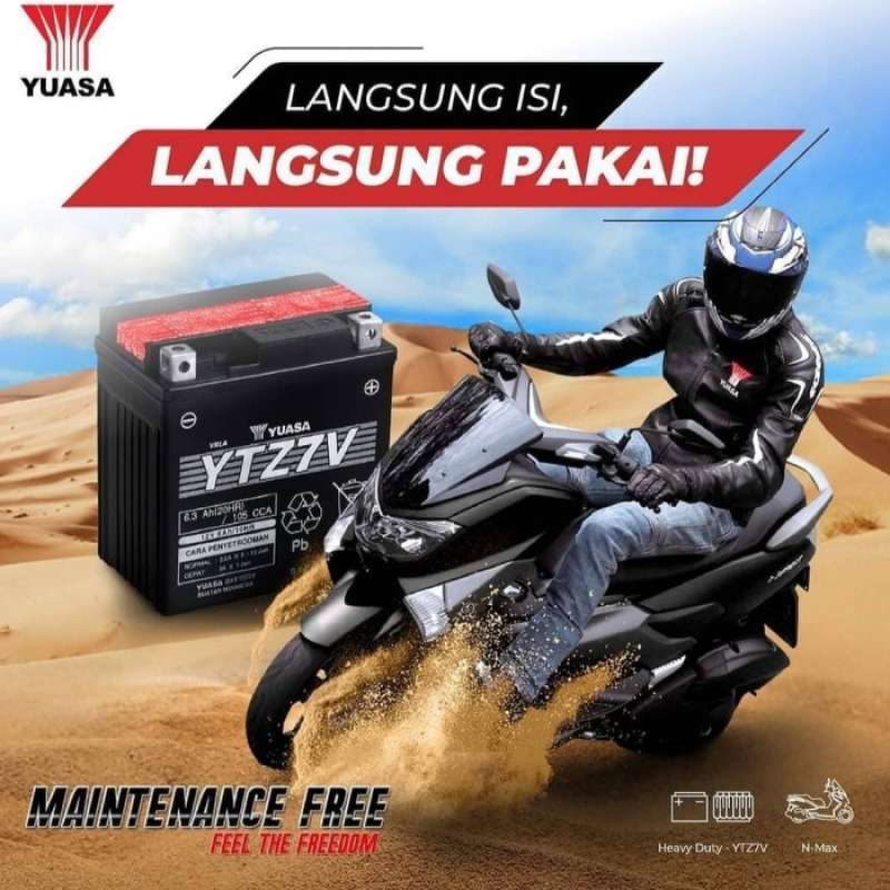 Jual Ytz7v Yuasa Battery, 12v6ah-n-max,aerox Di Seller Tdr Autorace ...