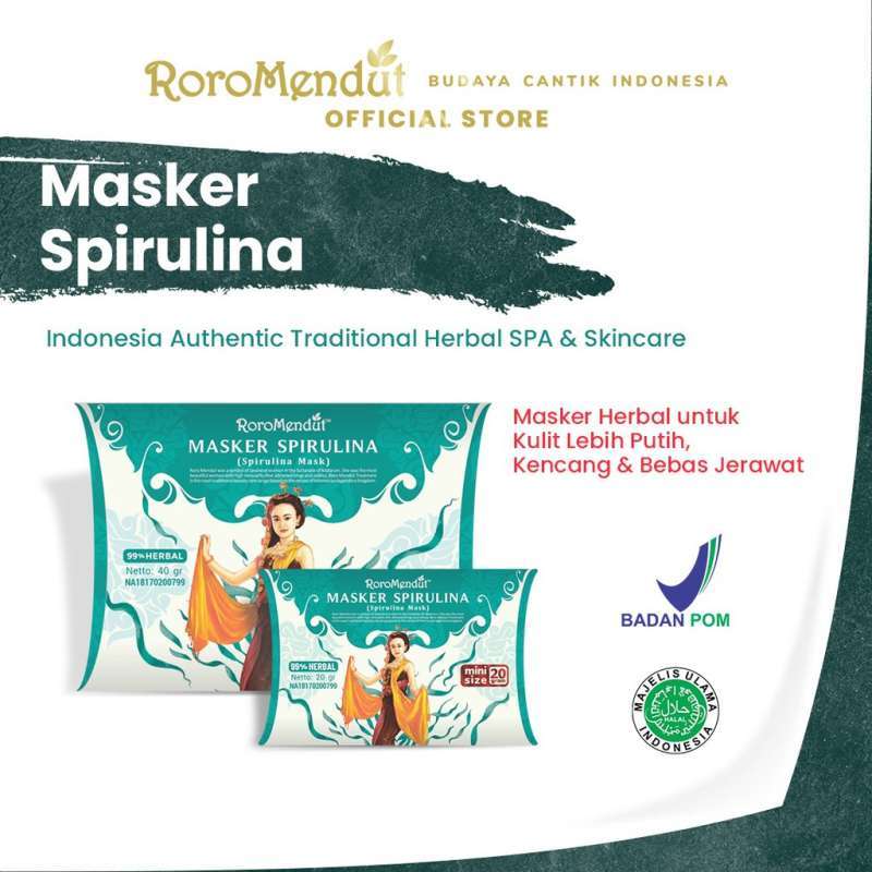 Jual Masker Spirulina BPOM - Roro Mendut di Seller Roromendut Jatim ...
