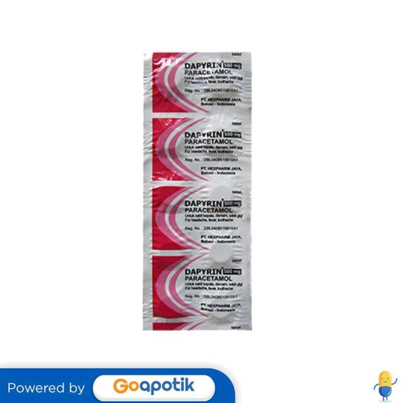 Jual DAPYRIN 500 MG STRIP 10 TABLET di Seller Apotek Maryam Farma ...