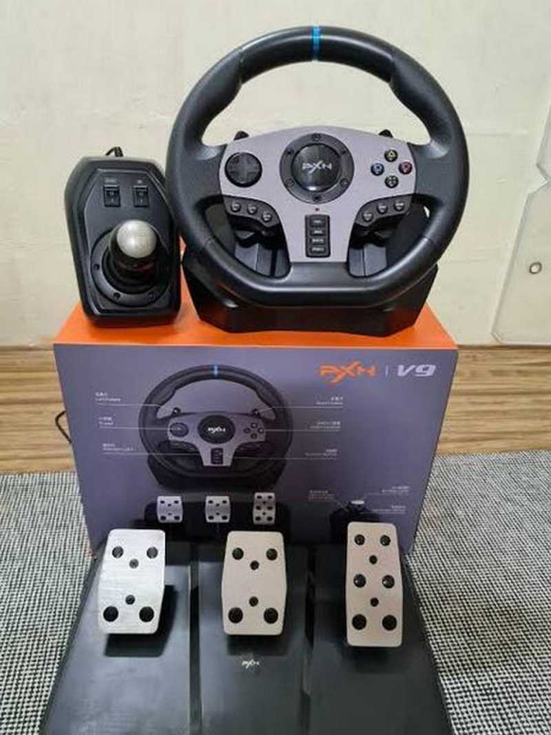 Jual Steering Wheel Pxn V9 With Clutch Shifter (alternatif Logitech G29 ...