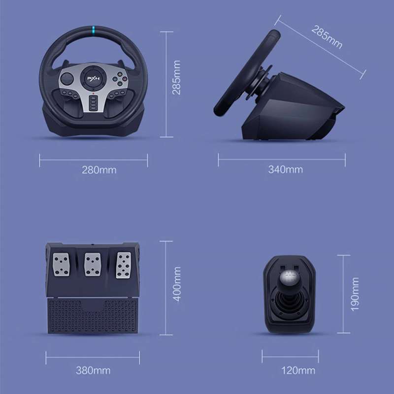 Jual Steering Wheel Pxn V9 With Clutch Shifter (alternatif Logitech G29 ...