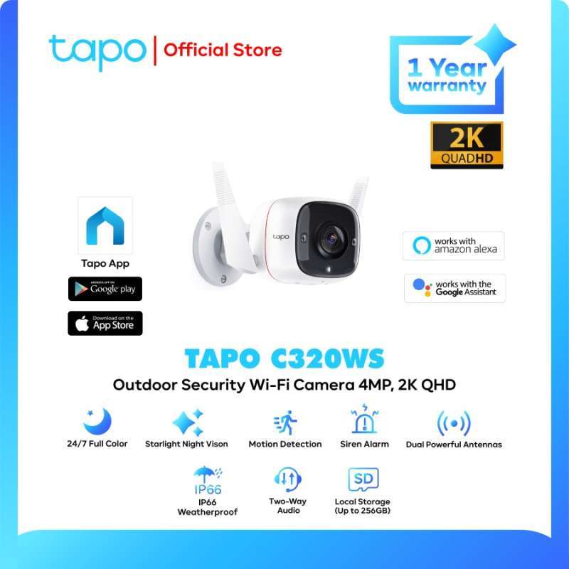 Jual TAPO C320WS - Outdoor Security Wi-Fi Camera 4MP, 2K QHD di Seller Tapo by TP Link Official ...