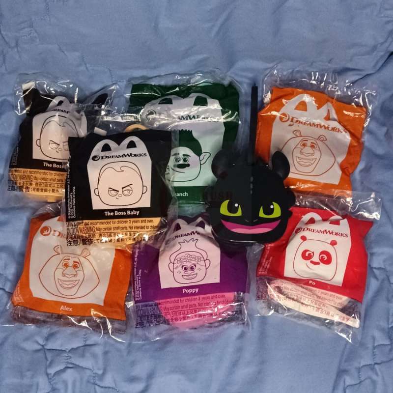 Jual Happy Meal McDonald McD Toothless Alex Baby Boss Alex Po Tigress ...