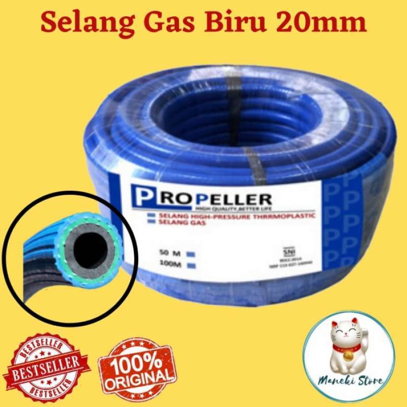 Jual Selang Gas Biru SNI 20mm High Pressure Harga Per Meter di Seller ...