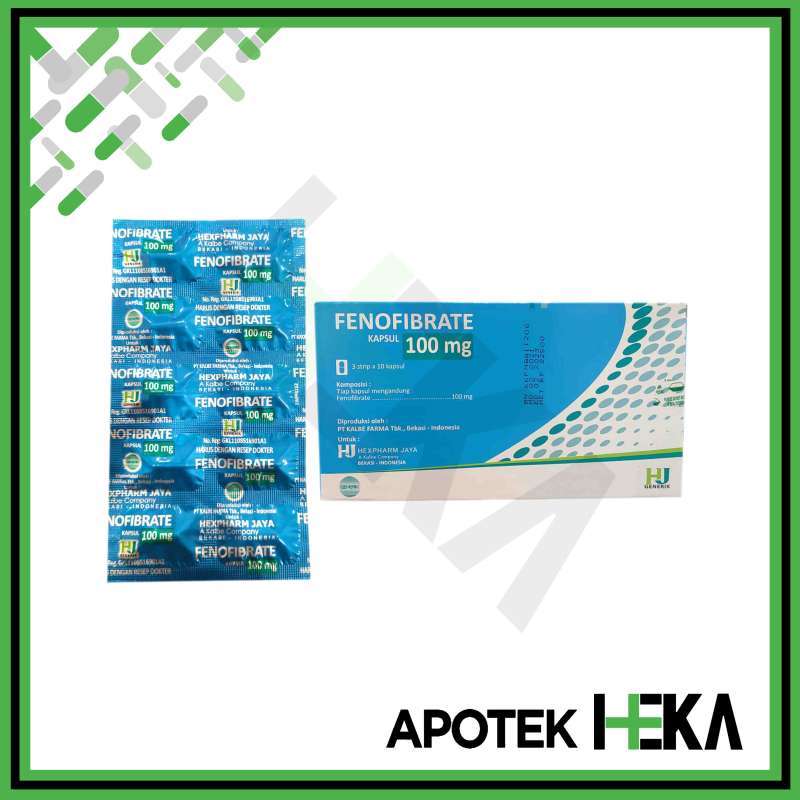 Jual Fenofibrate 100mg Box 30 Tablet Generik Hexpharm Jaya Obat ...