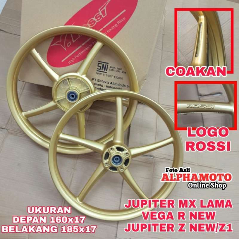 Jual Velg Racing Rossi Sanca Model Rcb Sp522 Jupiter Mx Lama Z Z1 New ...
