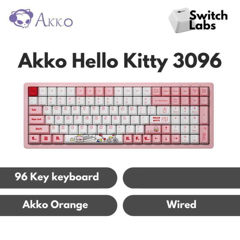 Promo Akko Hello Kitty 3096 96-key Mechanical Keyboard - Akko Orange ...