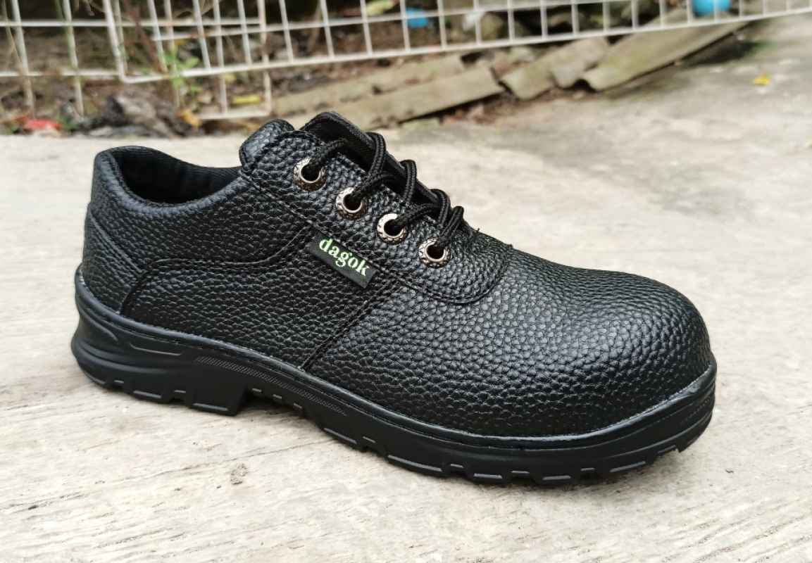 Promo sepatu safety kepala besi sudah di jahit sepatu kerja Diskon 50% ...