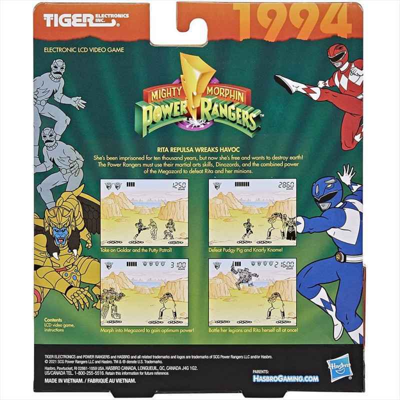 Jual Hasbro Video Game F2837 Power Rangers Edition Tiger Electronics Di ...