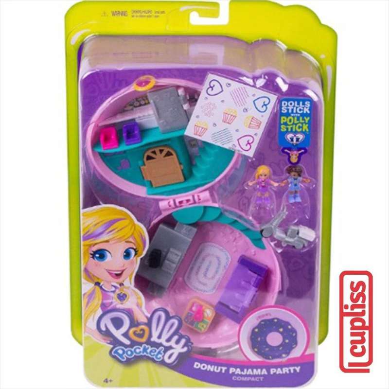 Jual Polly Pocket FRY35 Donut Pajama Party Compact GDK82 di Seller ...