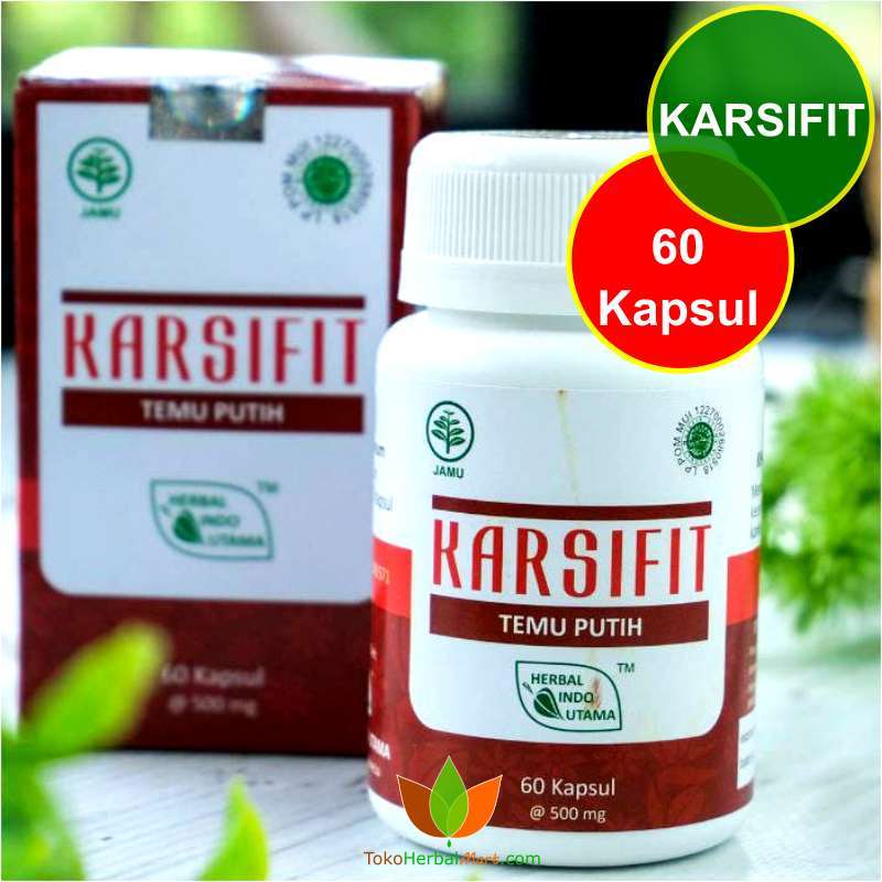 Jual 60 KAPSUL KARSIFIT HERBAL INDO UTAMA HIU JAMU OBAT KUNYIT TEMU ...