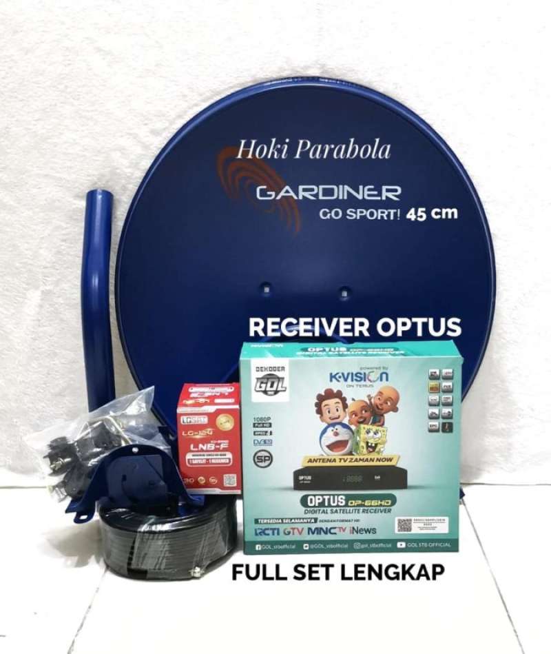 Jual Parabola Mini Full Set Gardiner 45 Cm + Receiver Optus Gol ...