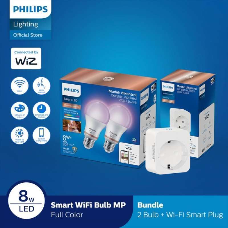 Jual Paket Philips Multipack Color Bluetooth + Smart Wifi Plug Di ...